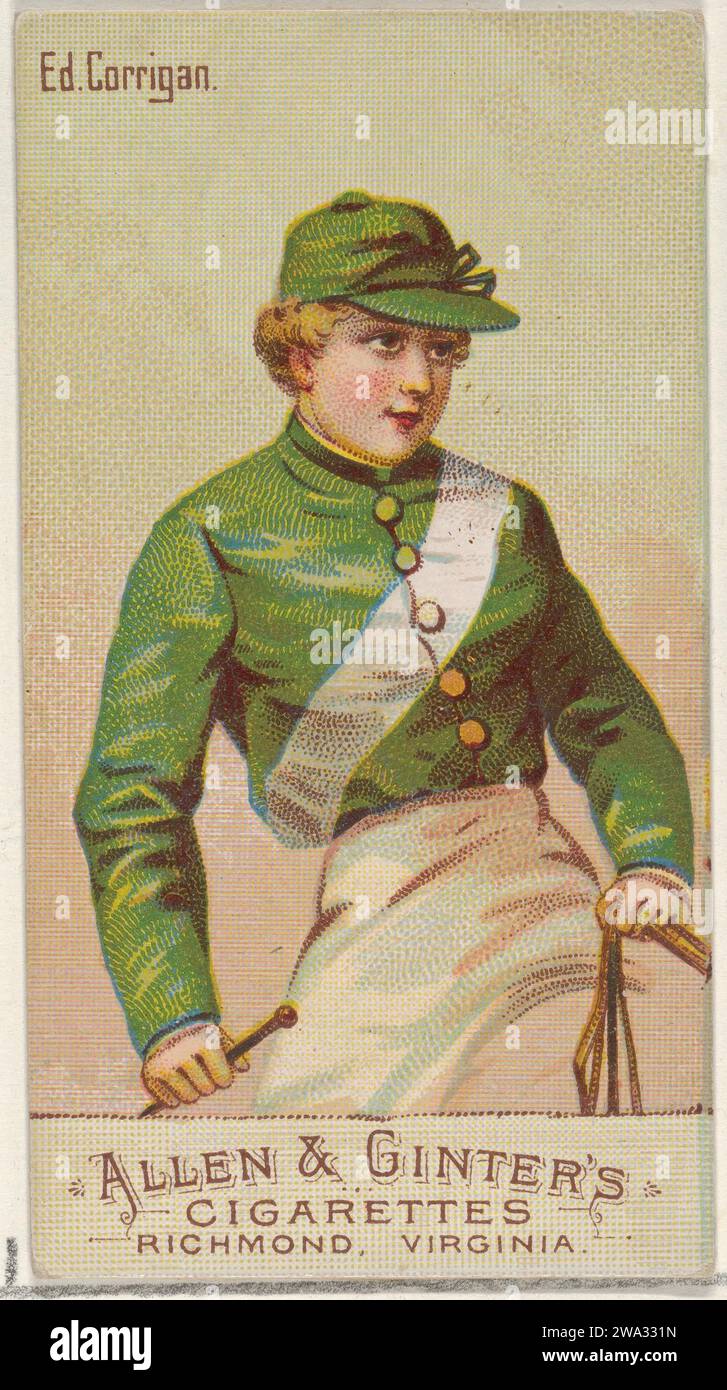 Edward Corrigan, from the Racing Colors of the World series (N22b) for ...