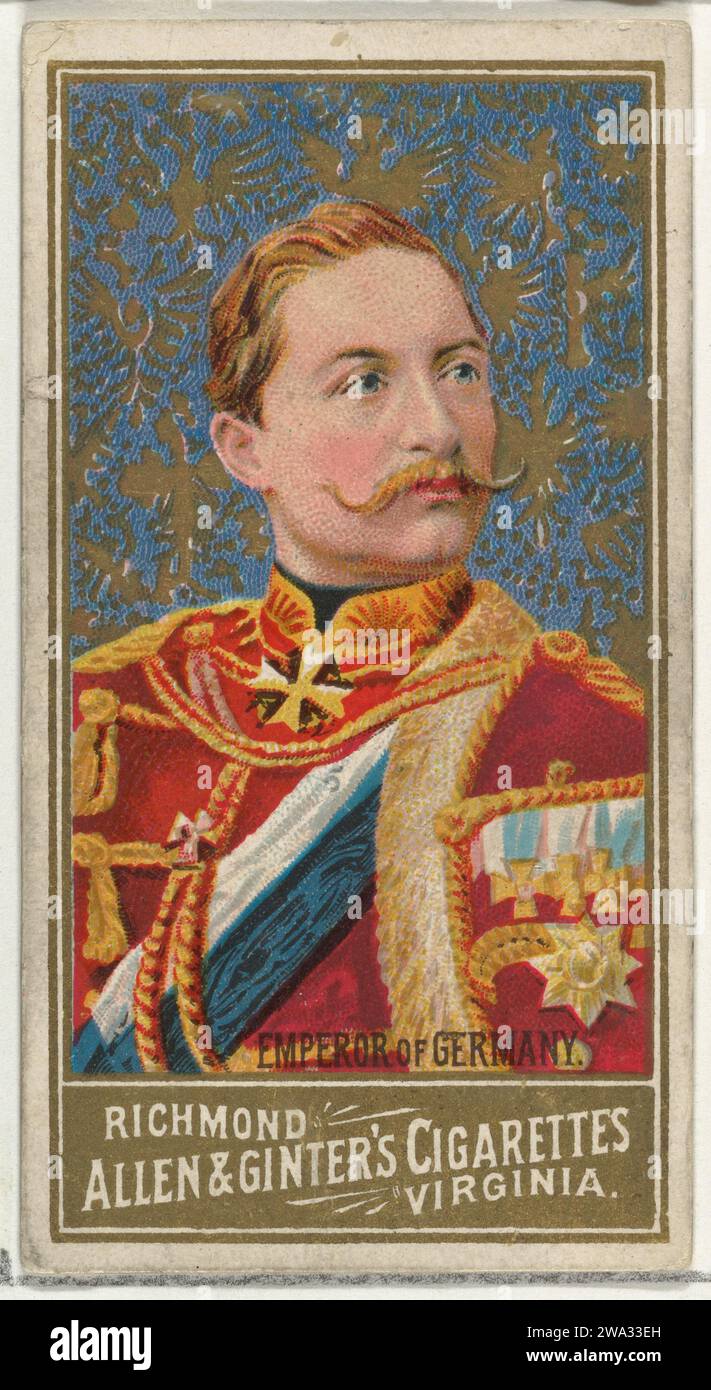 Emperor of Germany, from World's Sovereigns series (N34) for Allen ...