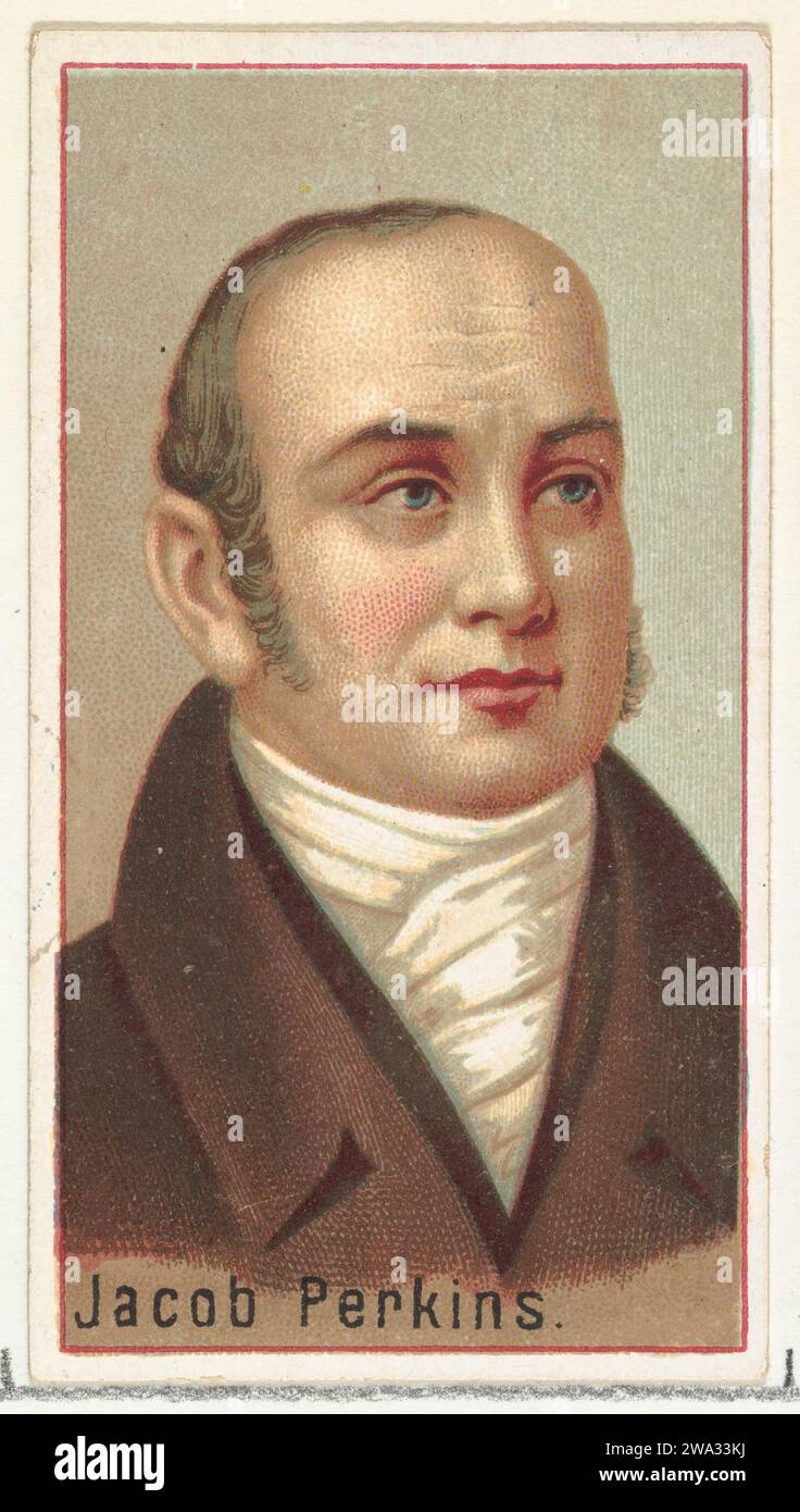 Jacob Perkins, printer's sample for the World's Inventors souvenir ...