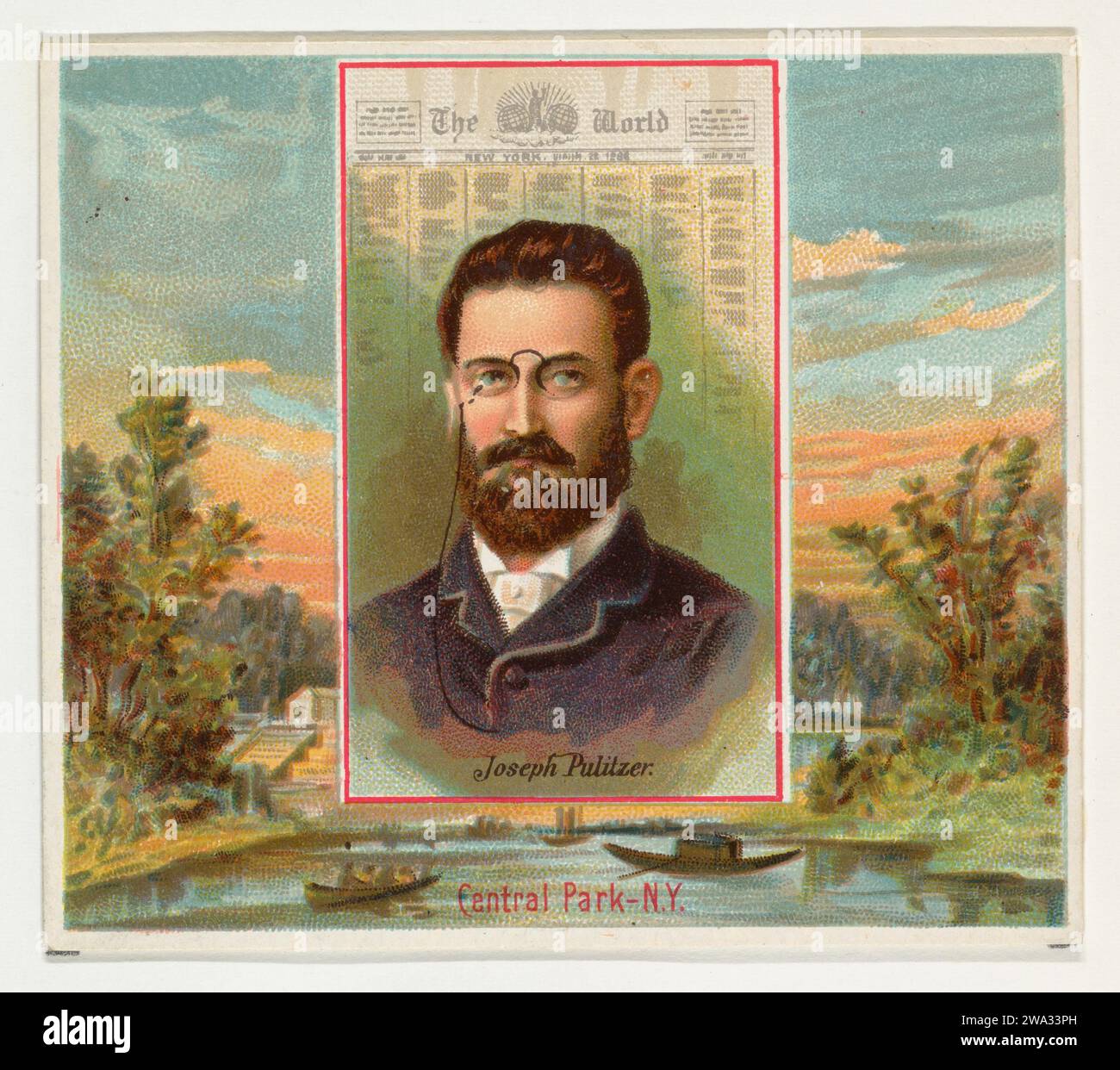 Joseph Pulitzer, The New York World, from the American Editors series ...