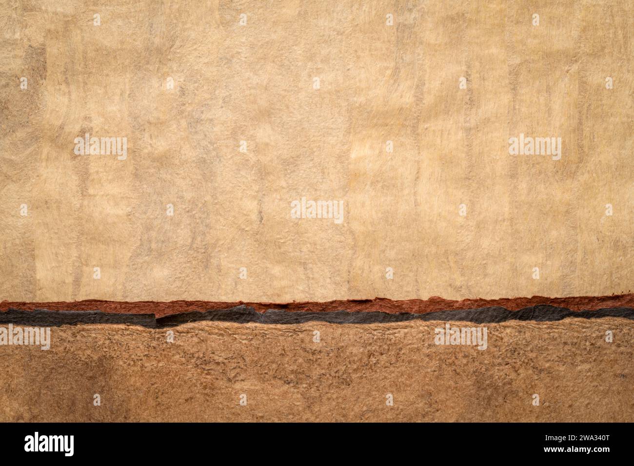 abstract landscape - background of buckskin amate bark paper handmade ...