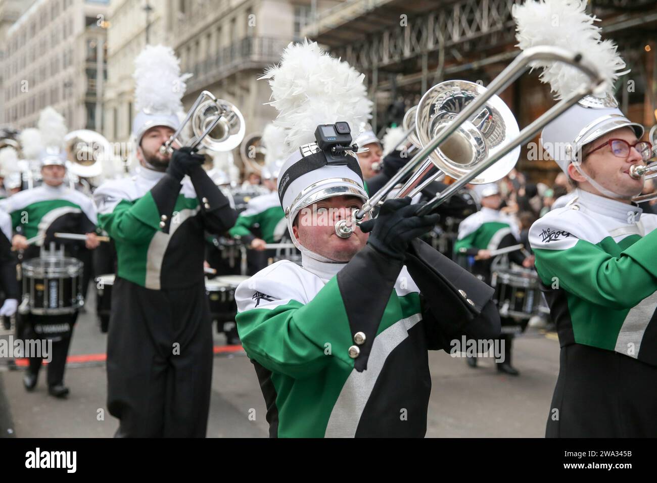 London, UK. 1st Jan, 2024. People take part in the annual New Year's ...
