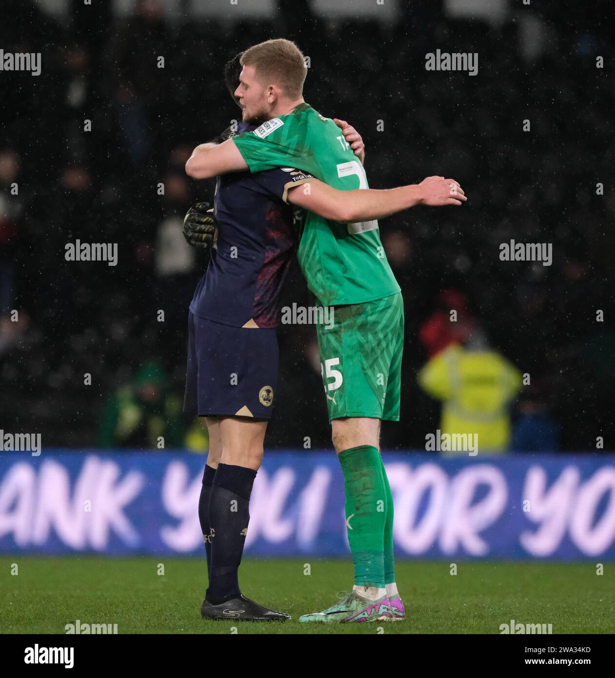 Pride Park, Derby, Derbyshire, UK. 1st Jan, 2024. League One Football ...