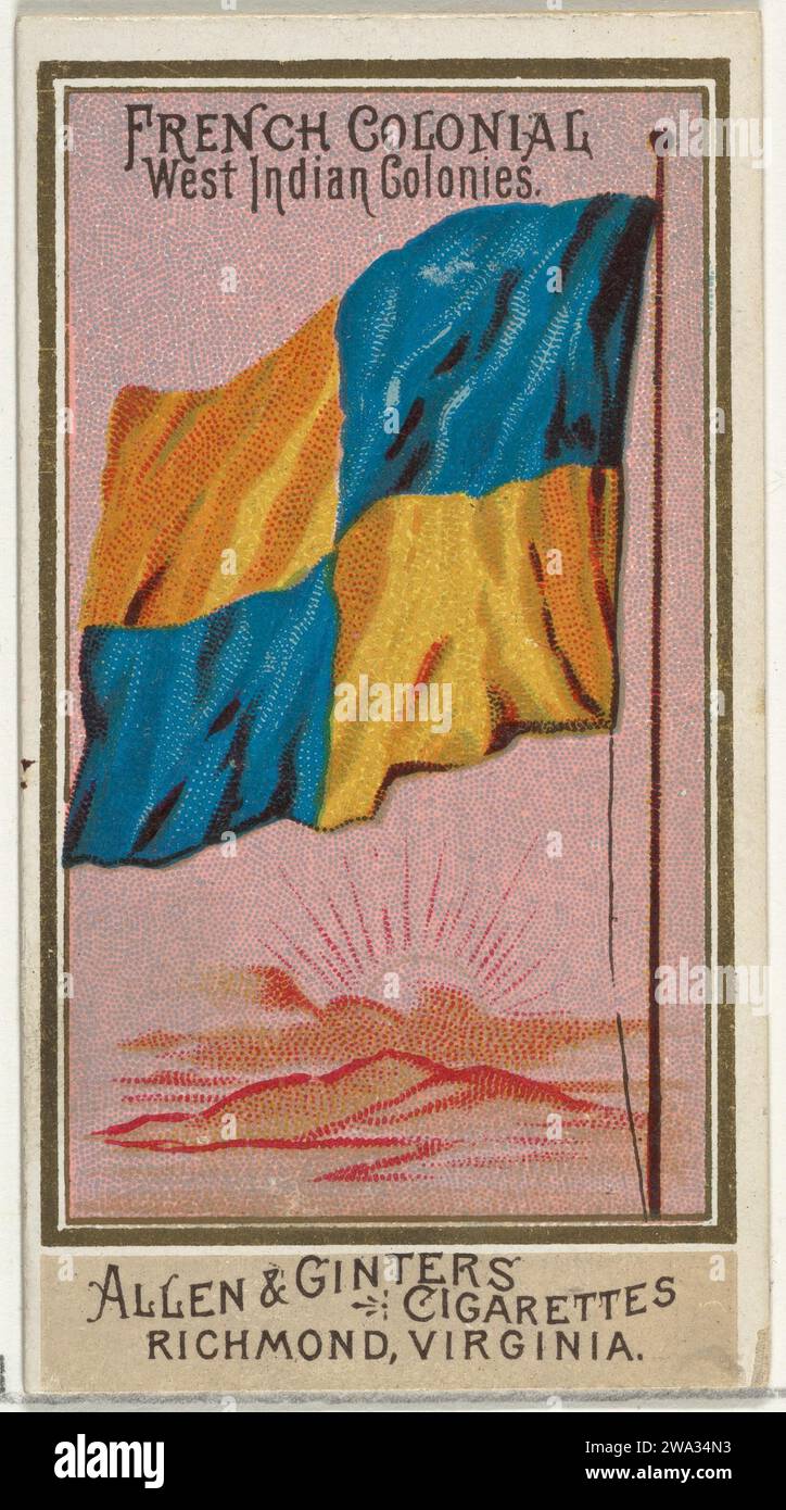 French Colonial West Indian Colonies, from Flags of All Nations, Series ...