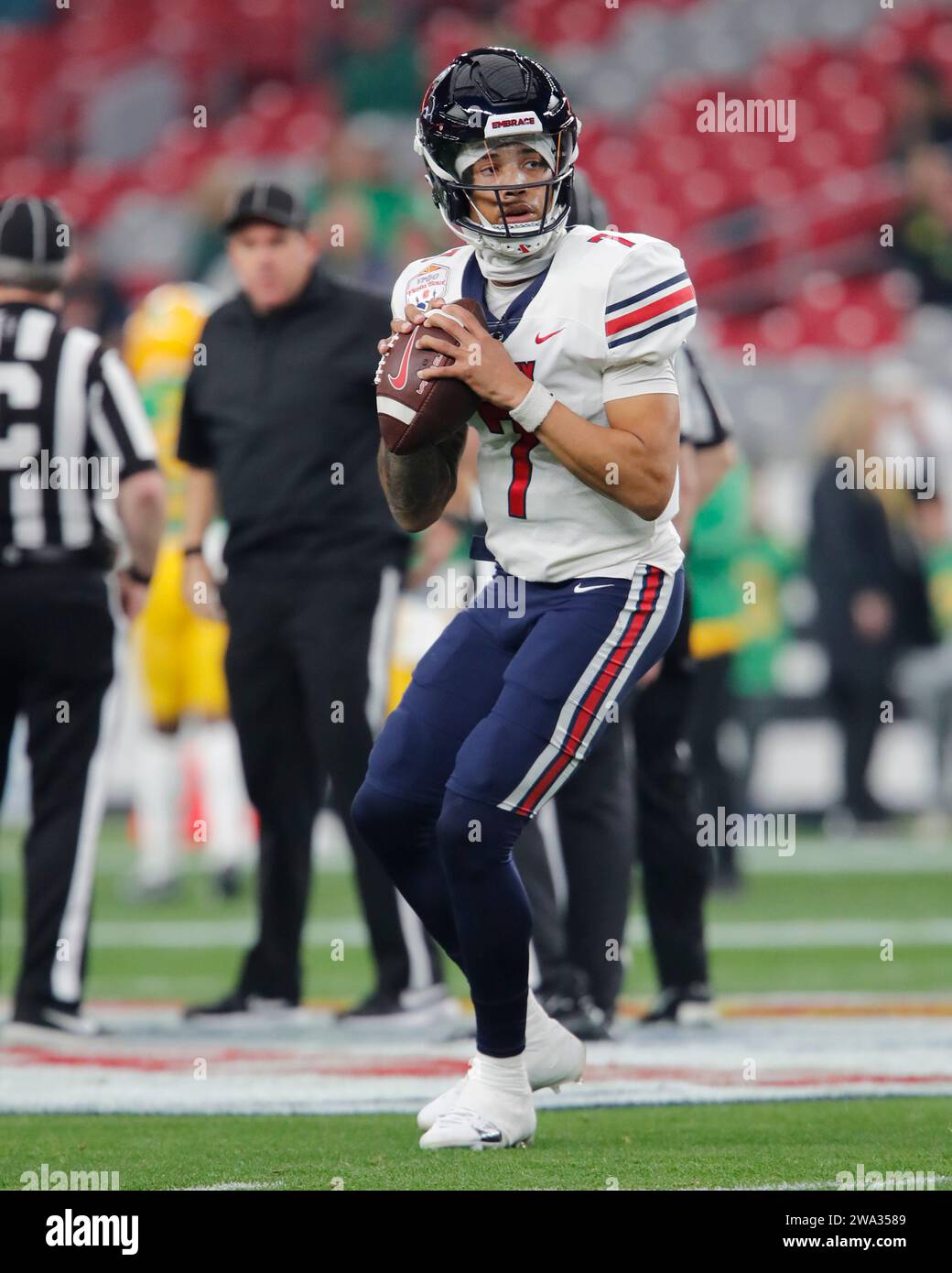 Glendale, Arizona, USA. 1st Jan, 2024. Kaidon Salter (7) of the Liberty ...
