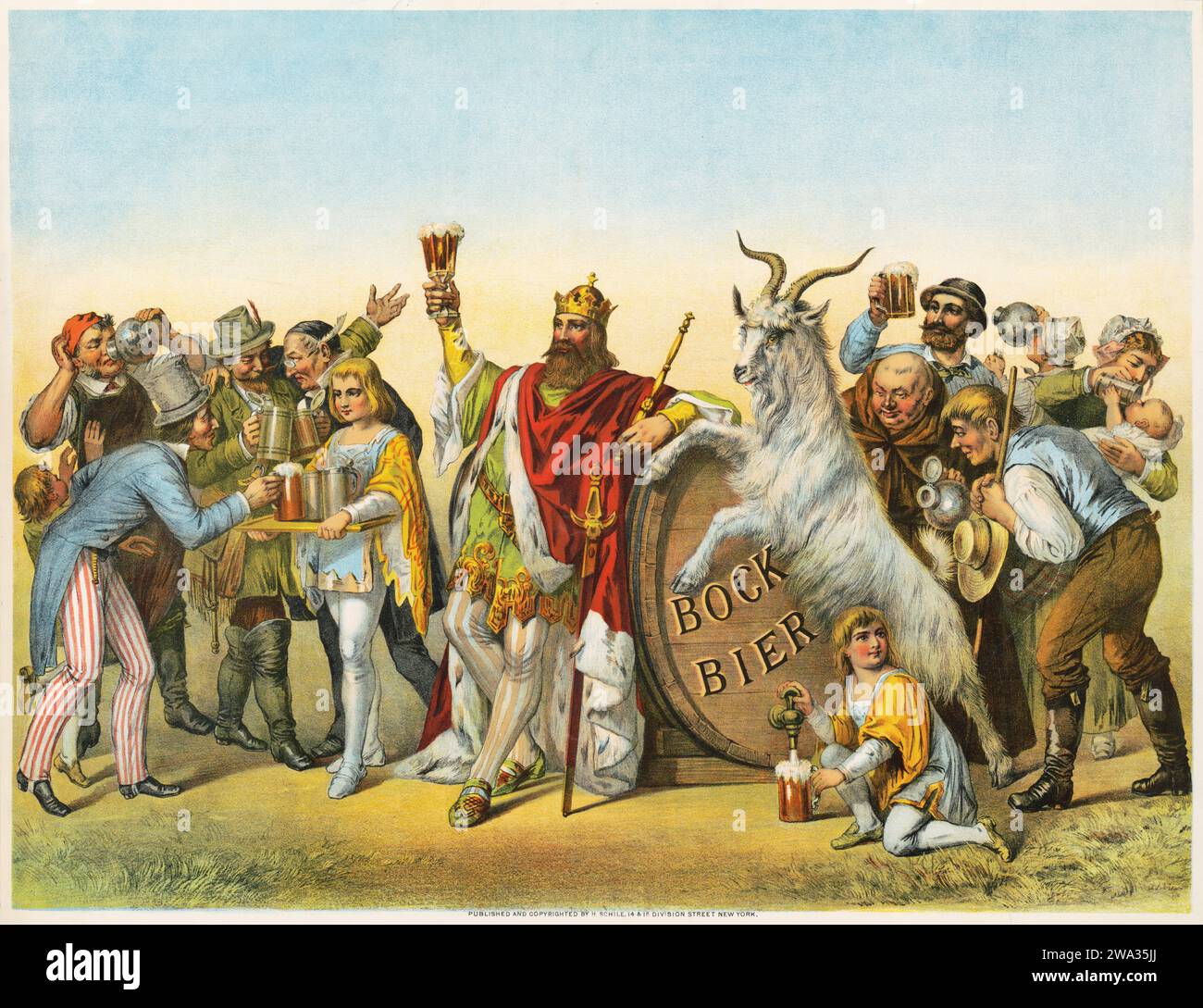 Bock Bier - premium Bock Beer no. 59 - Old and antique Beer advertising ...