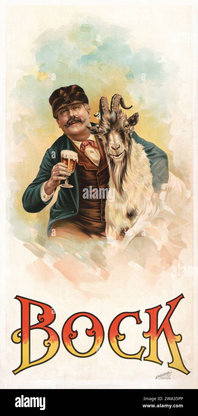 Vintage goat illustration hi-res stock photography and images - Alamy