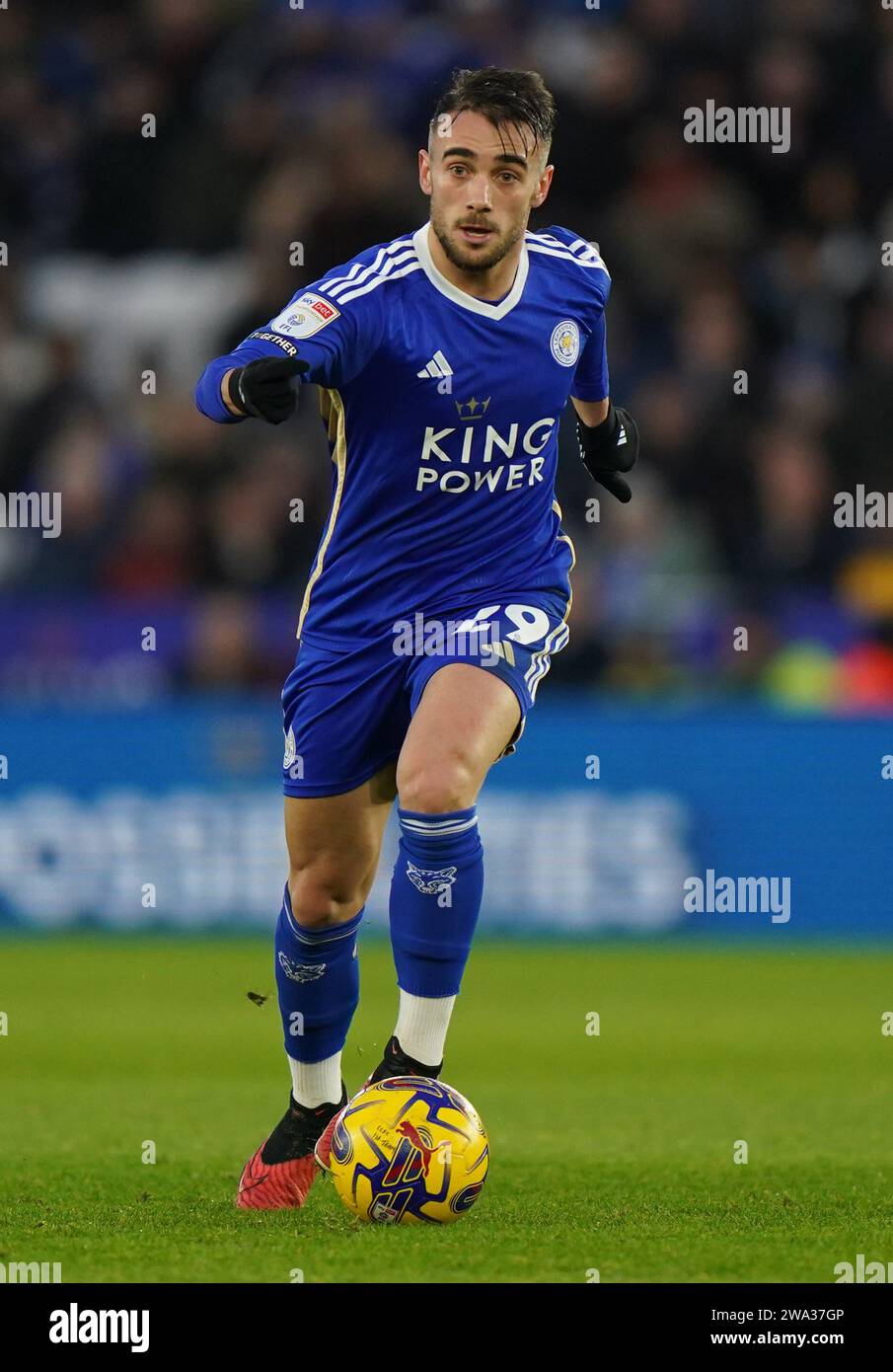 Leicester City's Yunus Akgun in action Stock Photo - Alamy