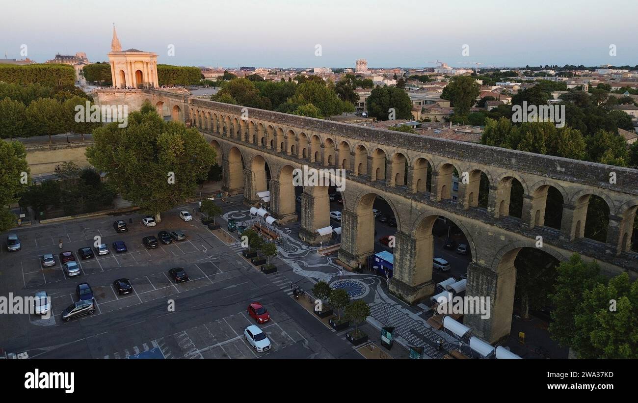 Montpellier aqueduct hi-res stock photography and images - Alamy