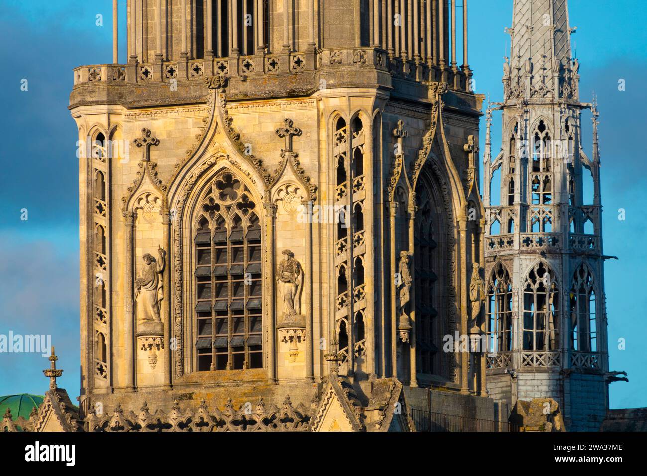 France, Loiret (45), Orleans, the Sainte-Croix cathedral with its south ...