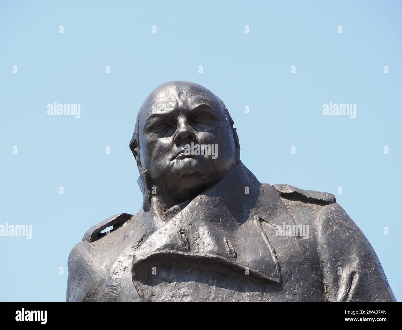 LONDON, UK - JUNE 06, 2023: Statue Of Winston Churchill In Parliament ...