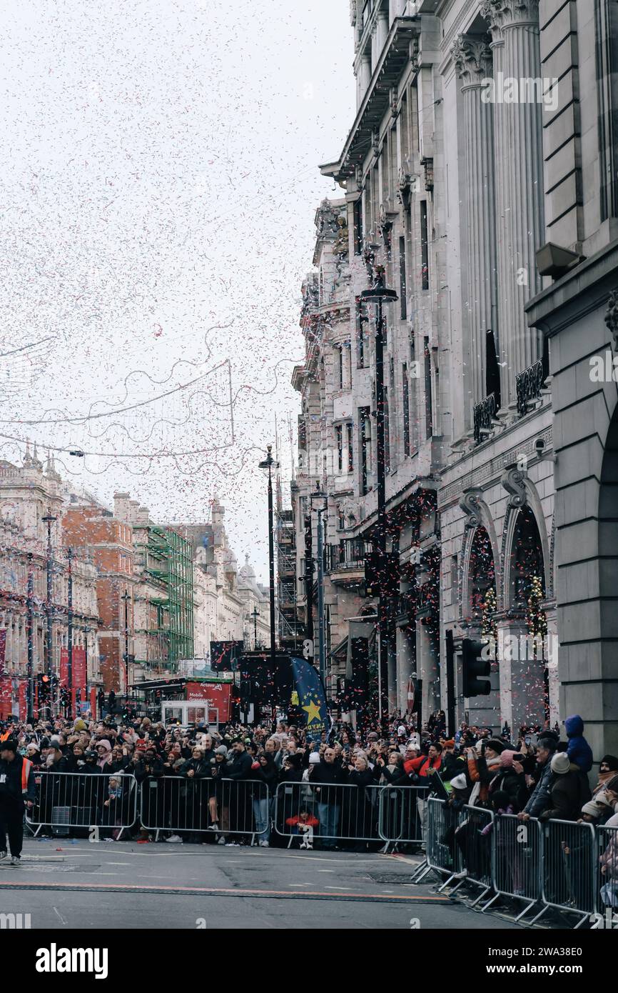 London, UK. 1st January, 2024 The New Years Day Parade takes place in ...