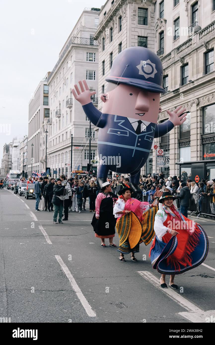 London, UK. 1st January, 2024 The New Years Day Parade takes place in ...