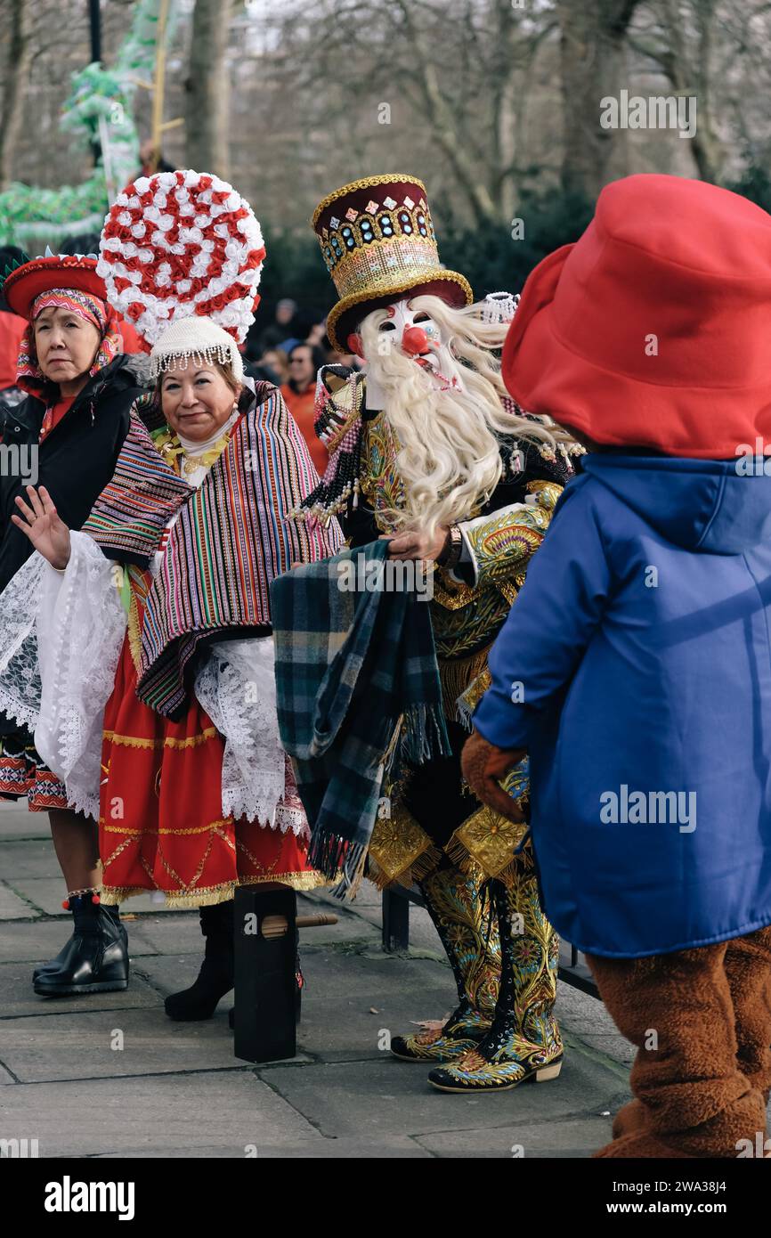 London, UK. 1st January, 2024 The New Years Day Parade takes place in ...