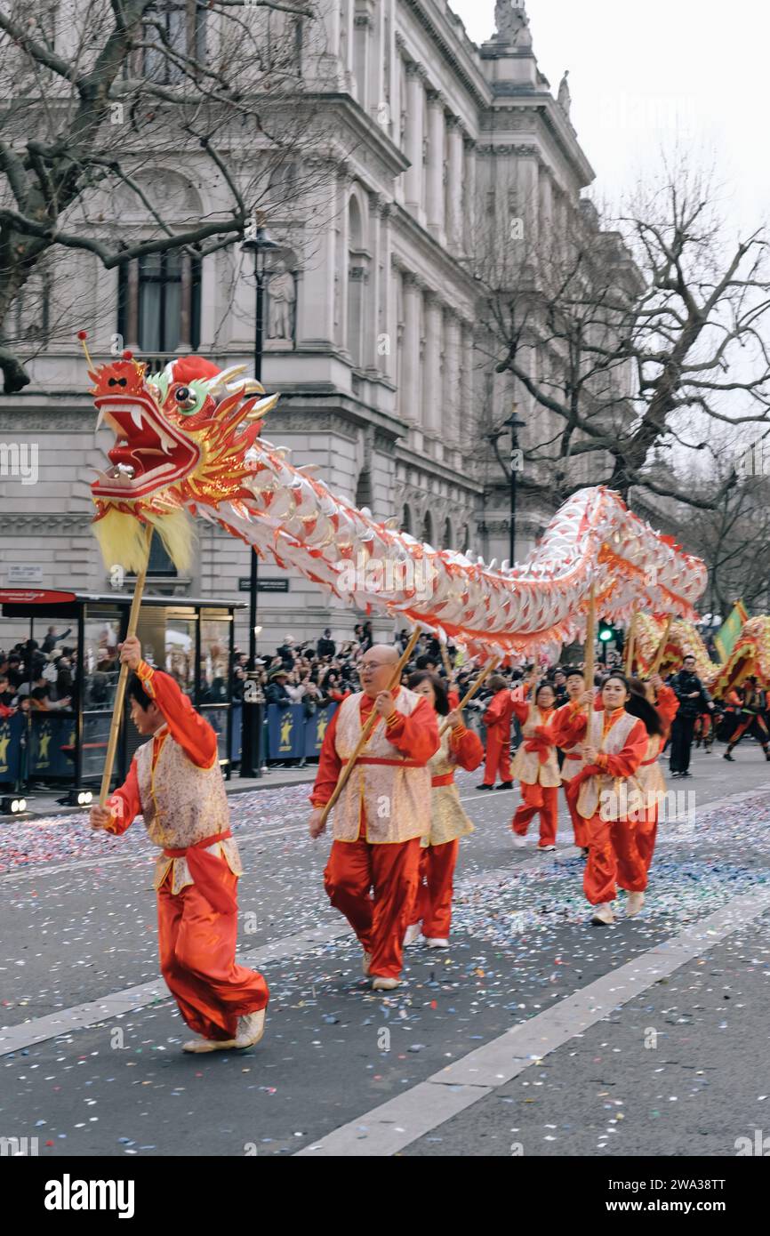 London, UK. 1st January, 2024 The New Years Day Parade takes place in ...