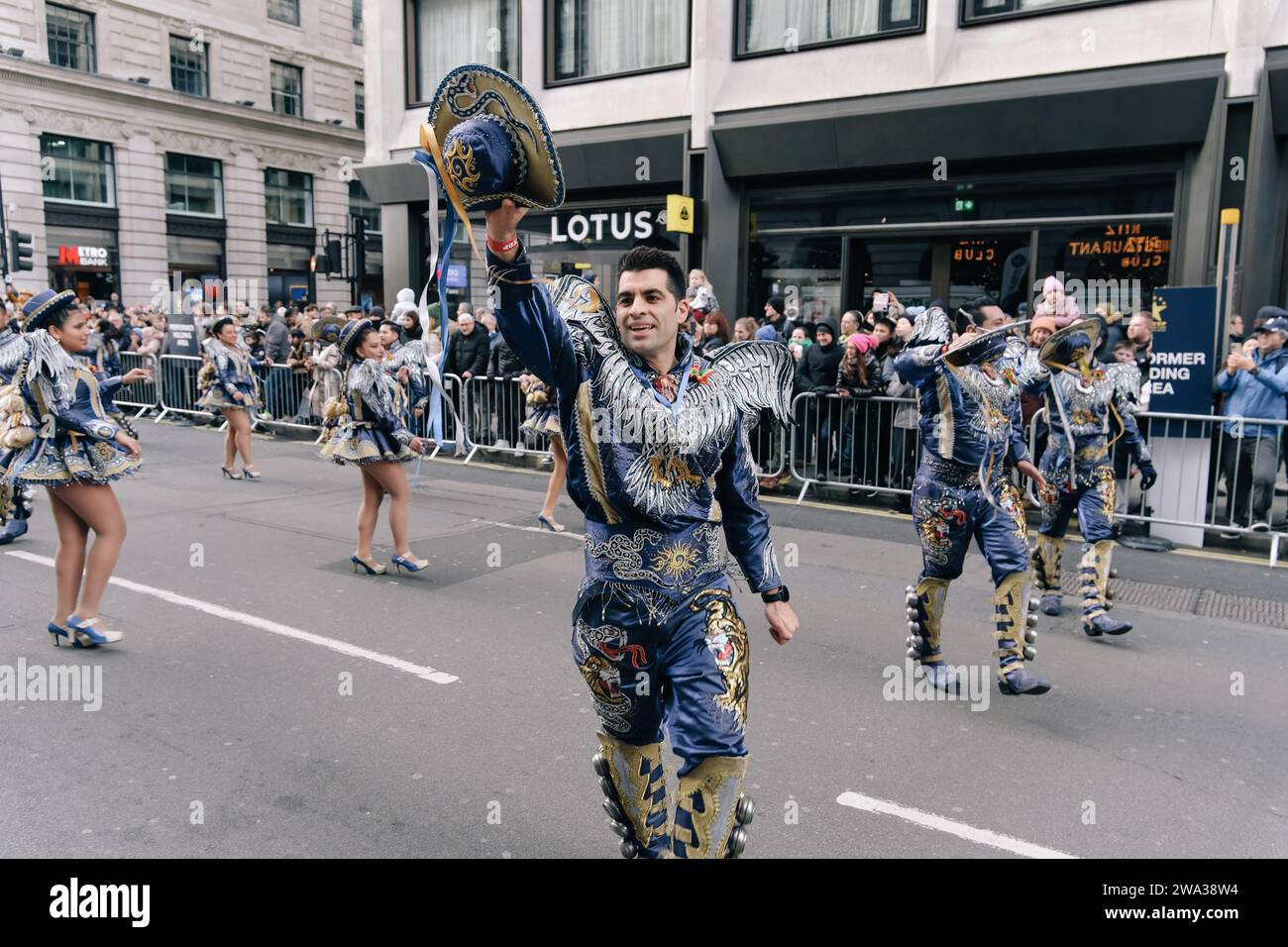 London, UK. 1st January, 2024 The New Years Day Parade takes place in ...