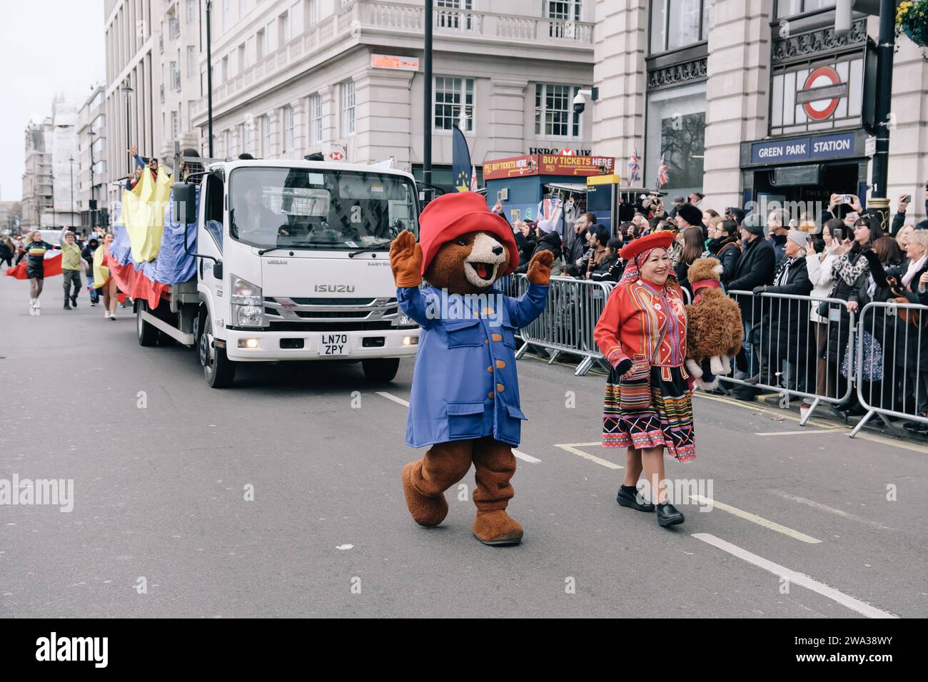 London, UK. 1st January, 2024 The New Years Day Parade takes place in ...