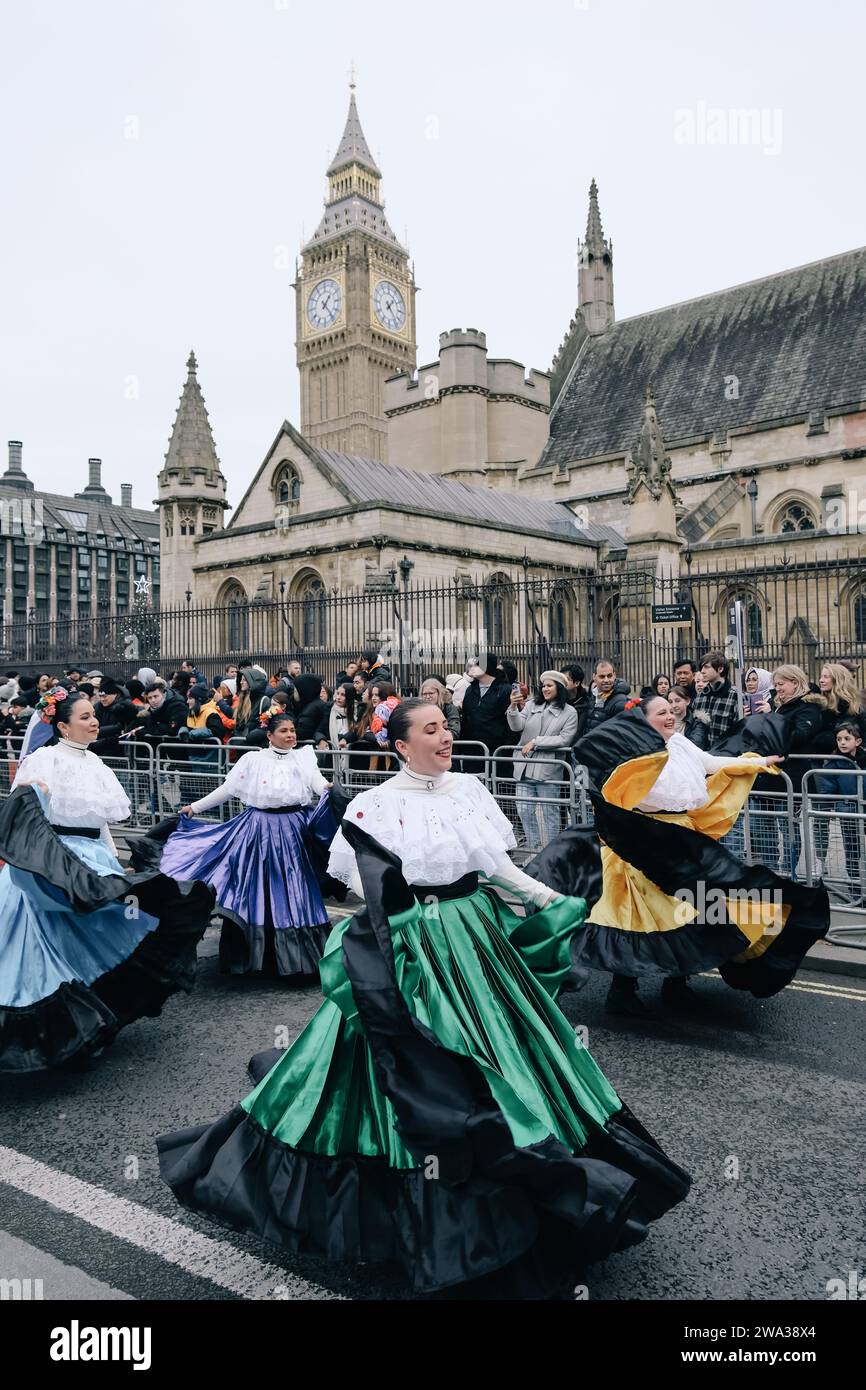 London, UK. 1st January, 2024 The New Years Day Parade takes place in ...