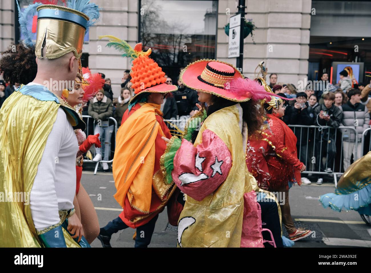 London, UK. 1st January, 2024 The New Years Day Parade takes place in ...