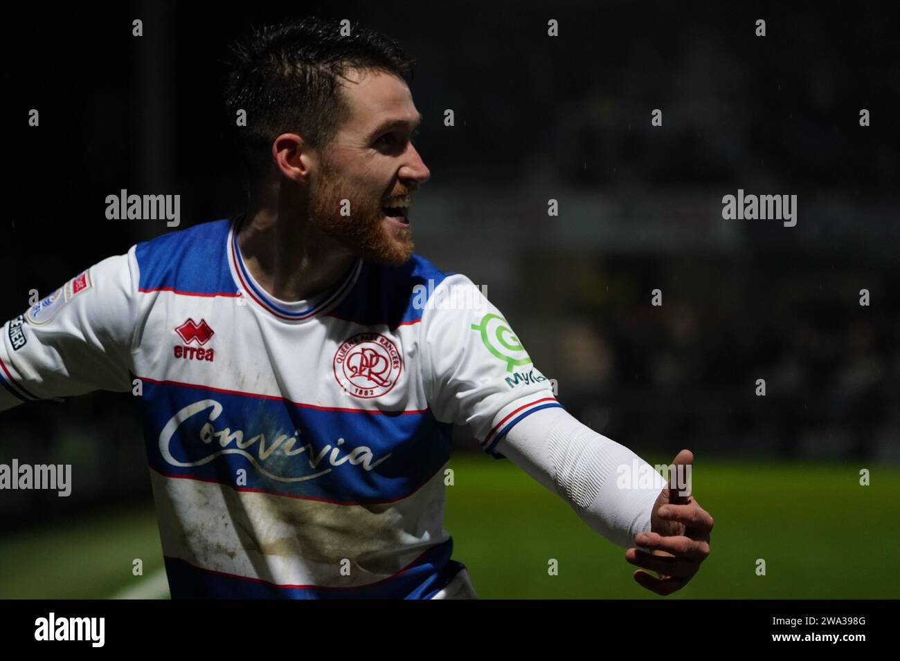 LONDON, ENGLAND - JANUARY 1: Paul Smyth of QPR celebrating his goal to ...