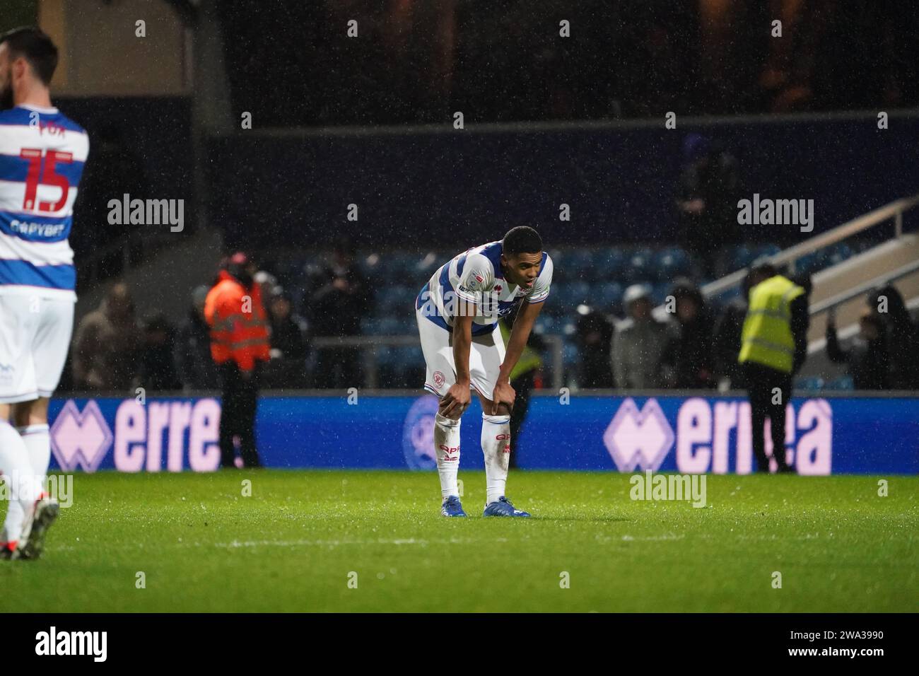 LONDON, ENGLAND - JANUARY 1: Reggie Cannon of QPR look dejected after ...