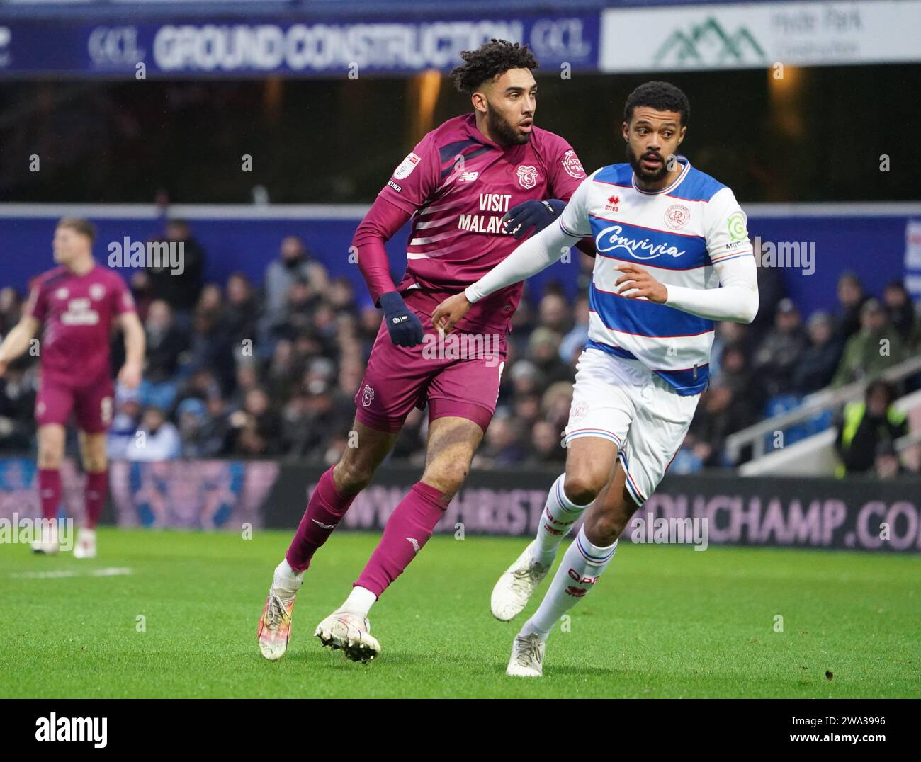 LONDON, ENGLAND - JANUARY 1: Kion Etete of Cardiff City during the Sky ...
