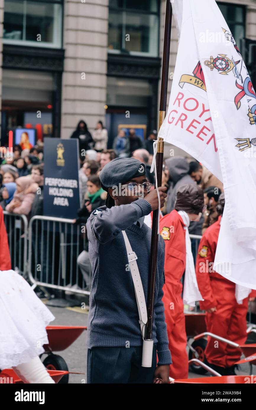 London, UK. 1st January, 2024 The New Years Day Parade takes place in ...