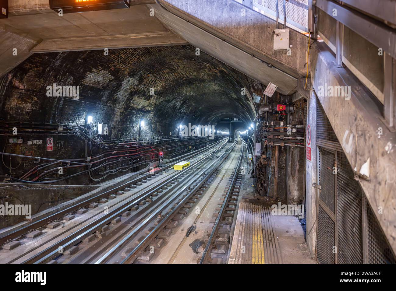 Brunel Tunnel from Rotherhithe Overground Station to Wapping. The first ...