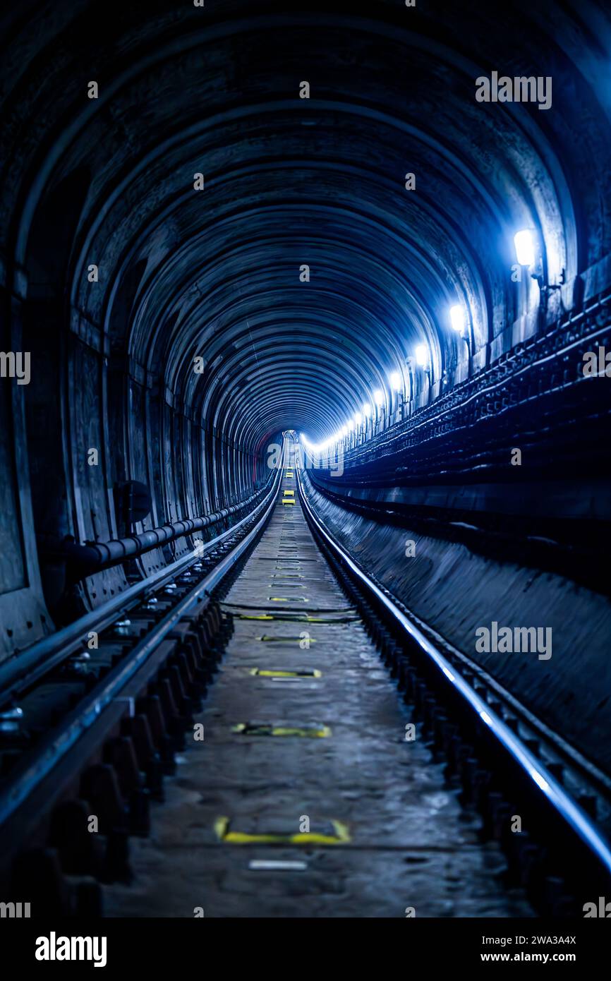 Brunel Tunnel from Rotherhithe Overground Station to Wapping. The first ...