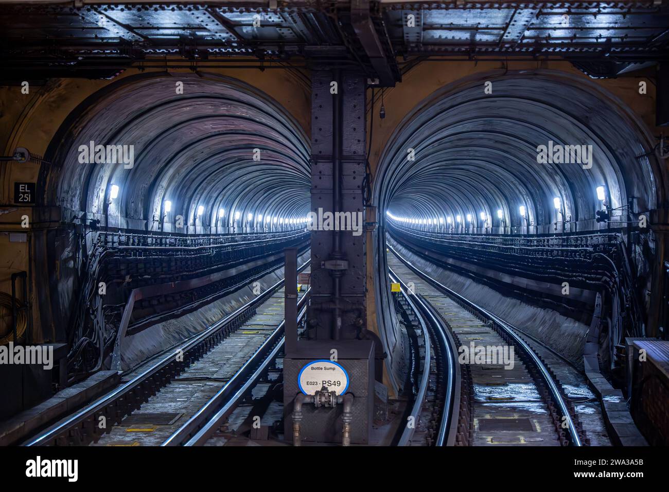 Brunel Tunnel from Rotherhithe Overground Station to Wapping. The first ...
