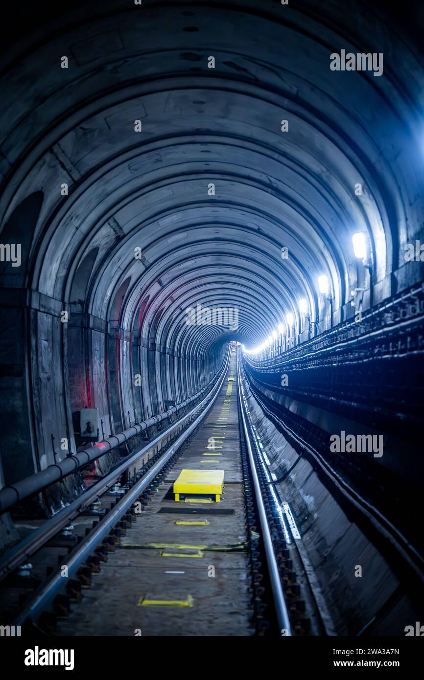Brunel Tunnel from Rotherhithe Overground Station to Wapping. The first ...