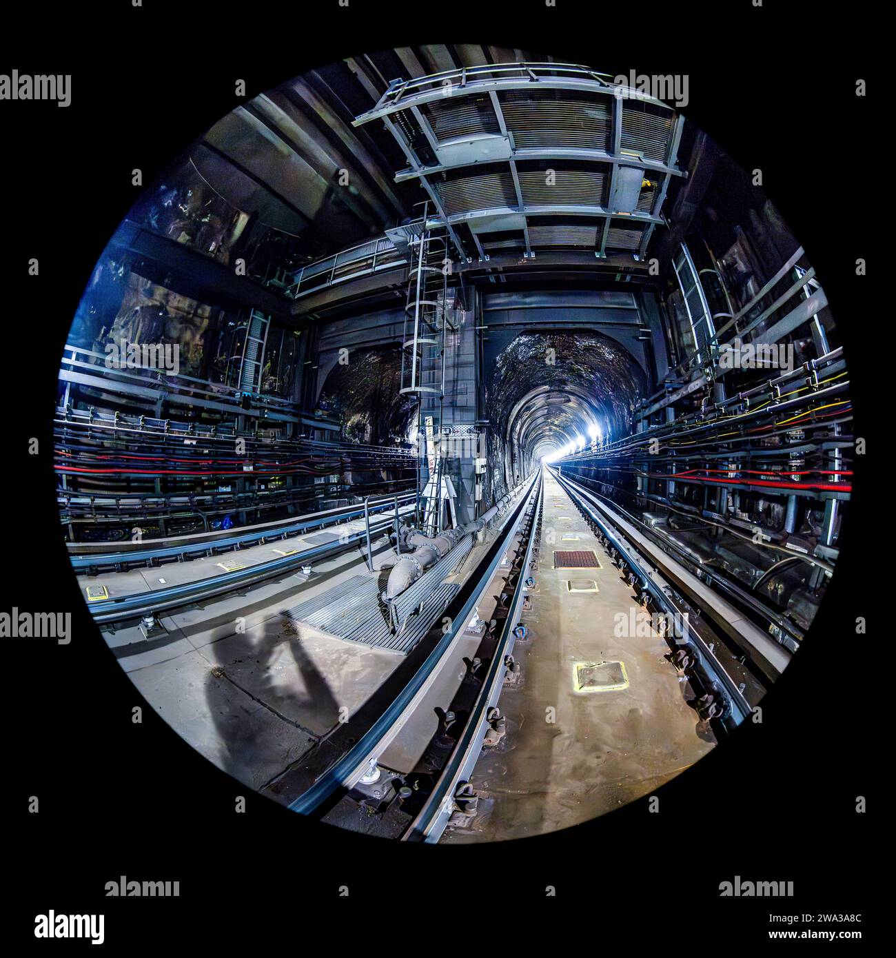 Brunel Tunnel from Rotherhithe Overground Station to Wapping. The first ...