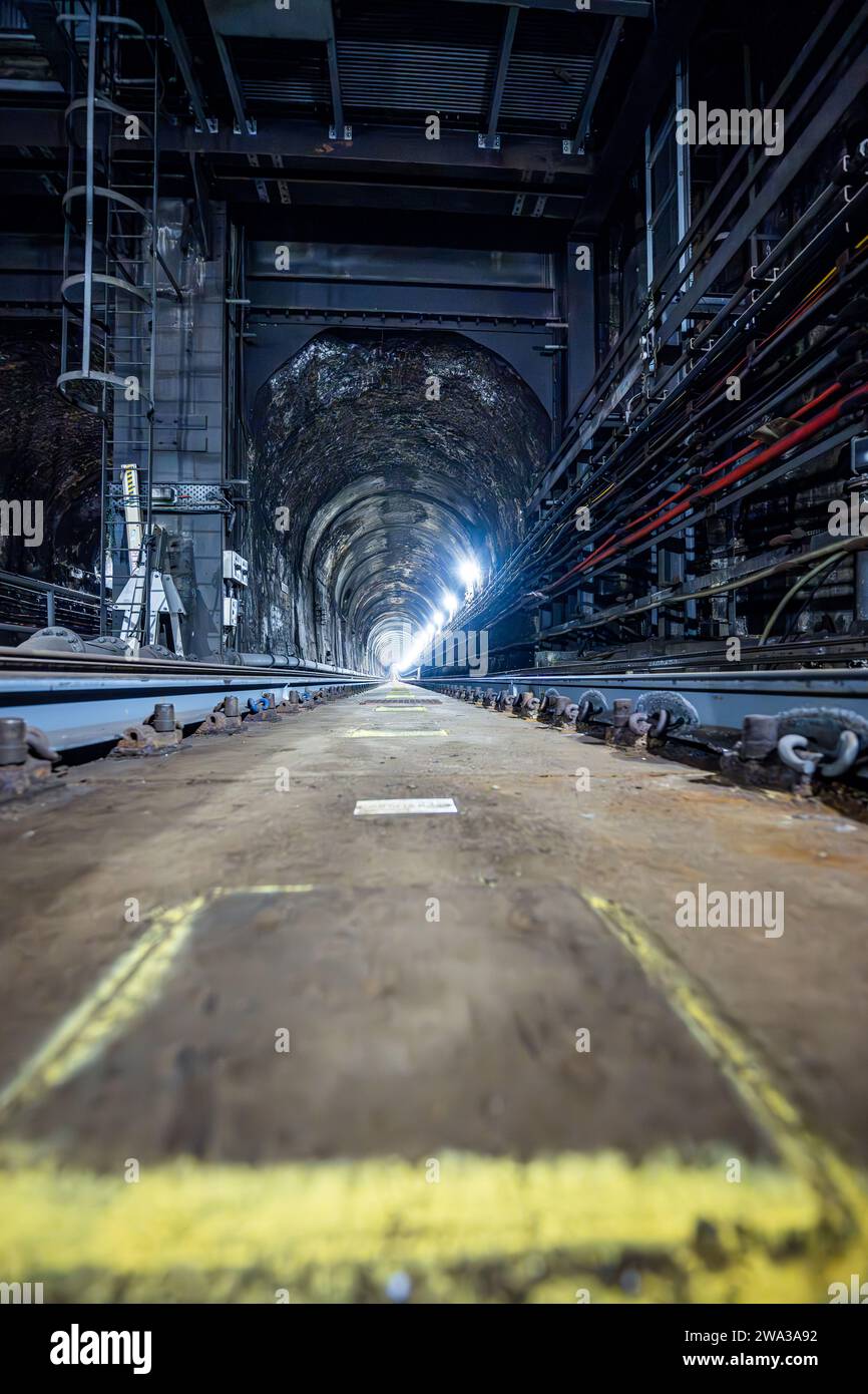 Brunel Tunnel from Rotherhithe Overground Station to Wapping. The first ...