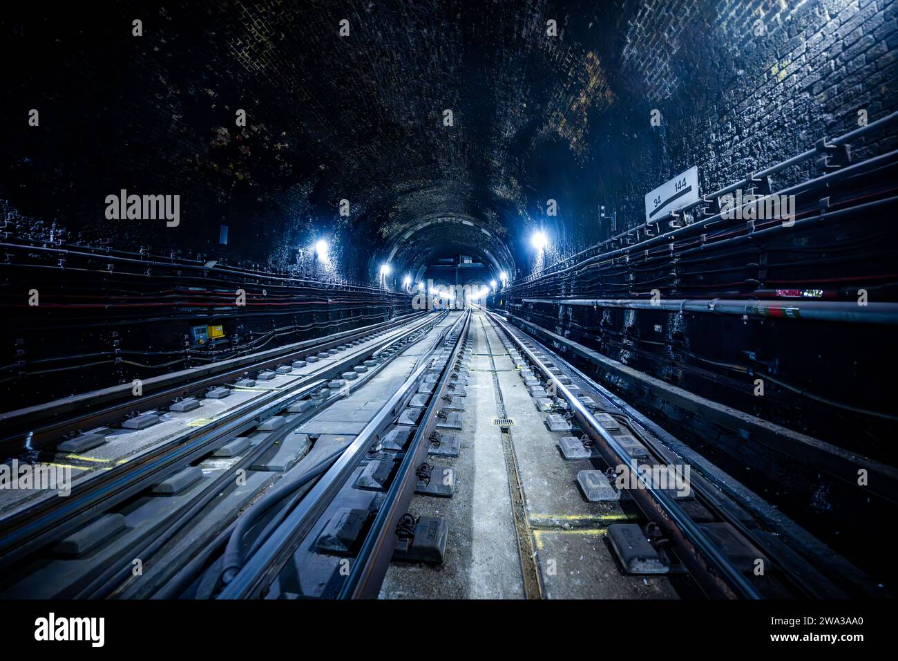 Brunel Tunnel from Rotherhithe Overground Station to Wapping. The first ...