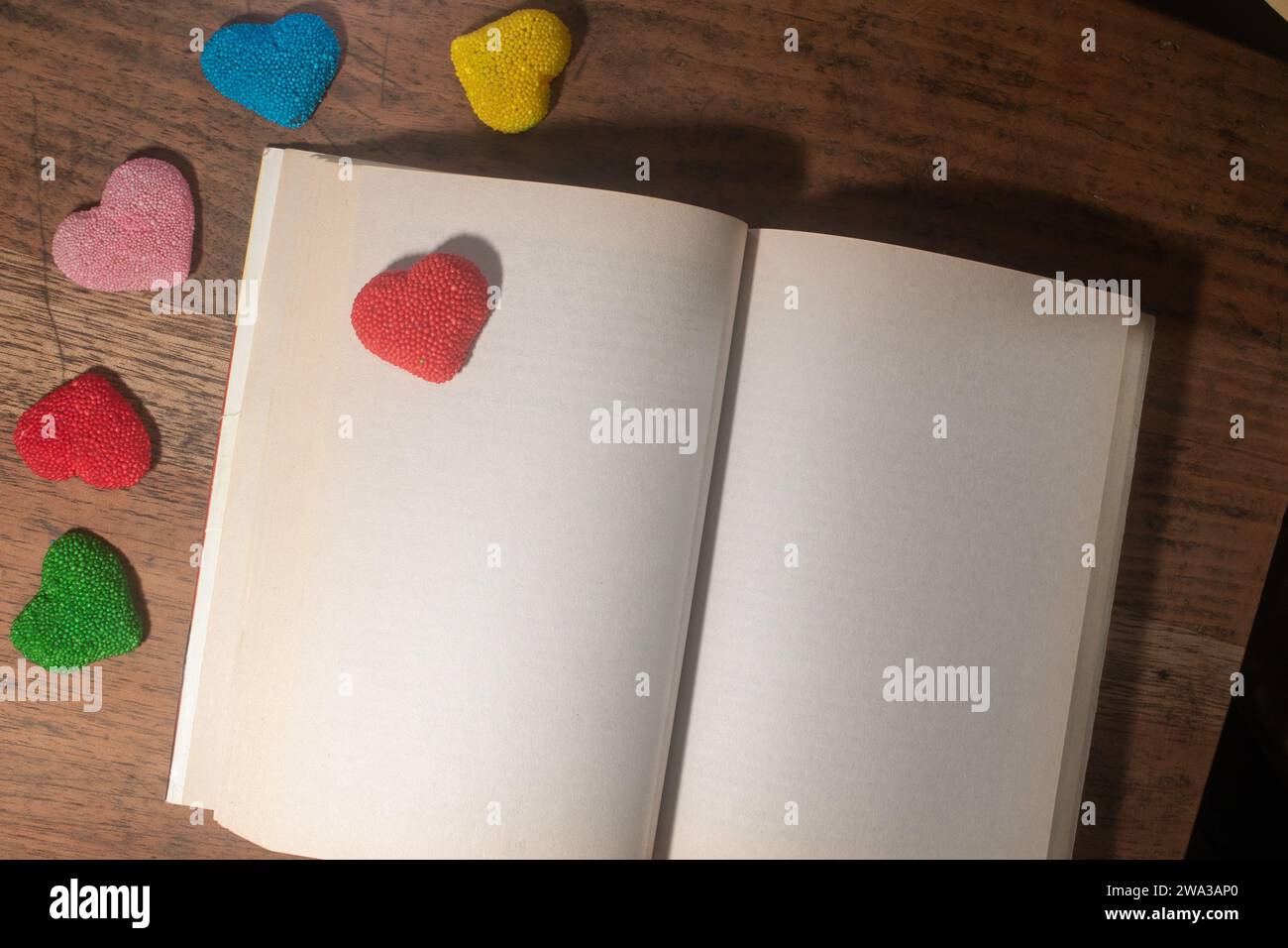 Reading Love: A Valentine's Day Romance Stock Photo - Alamy