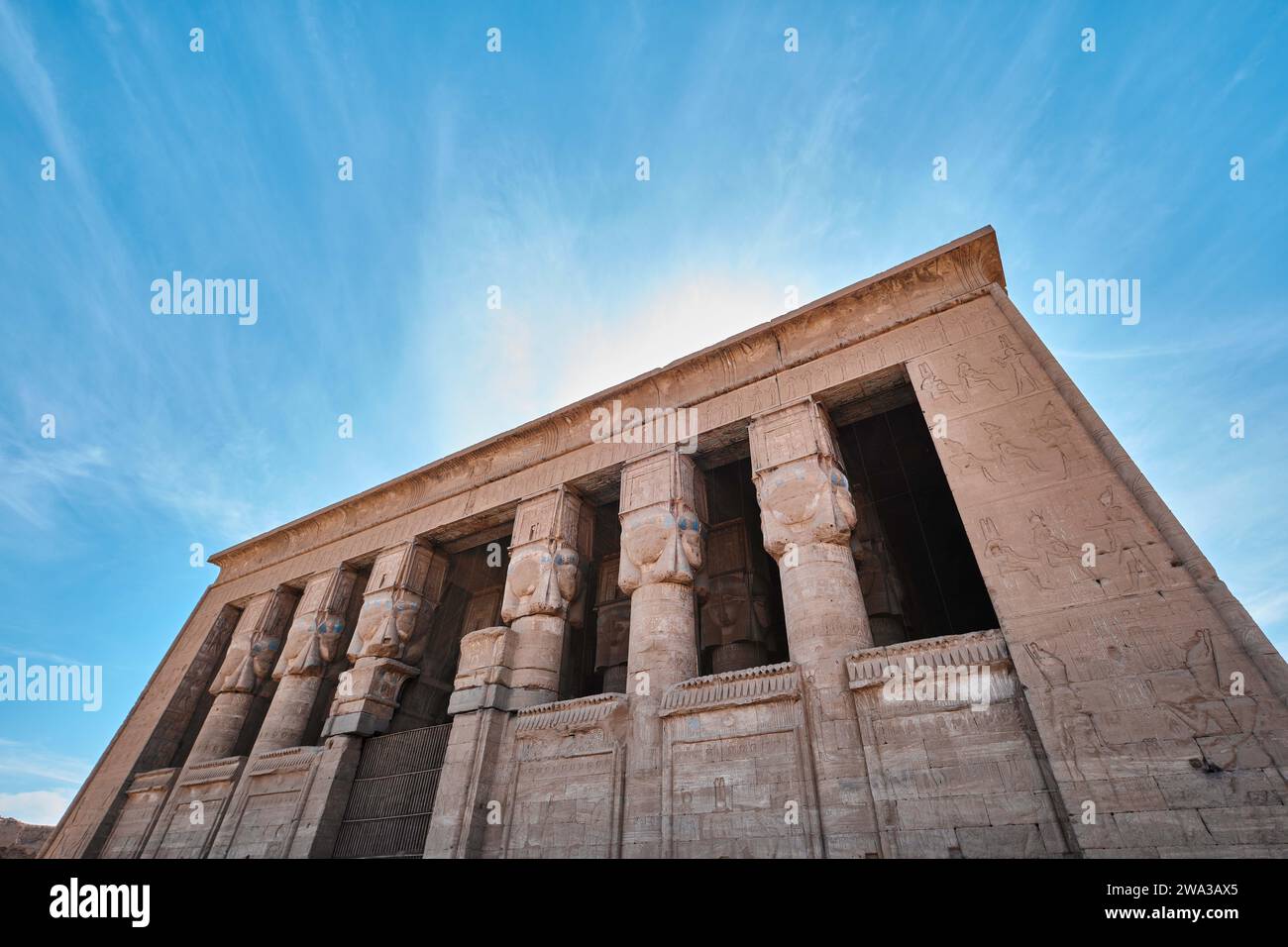 Qena, Egypt - December 27 2023: Dendera temple or Temple of Hathor ...