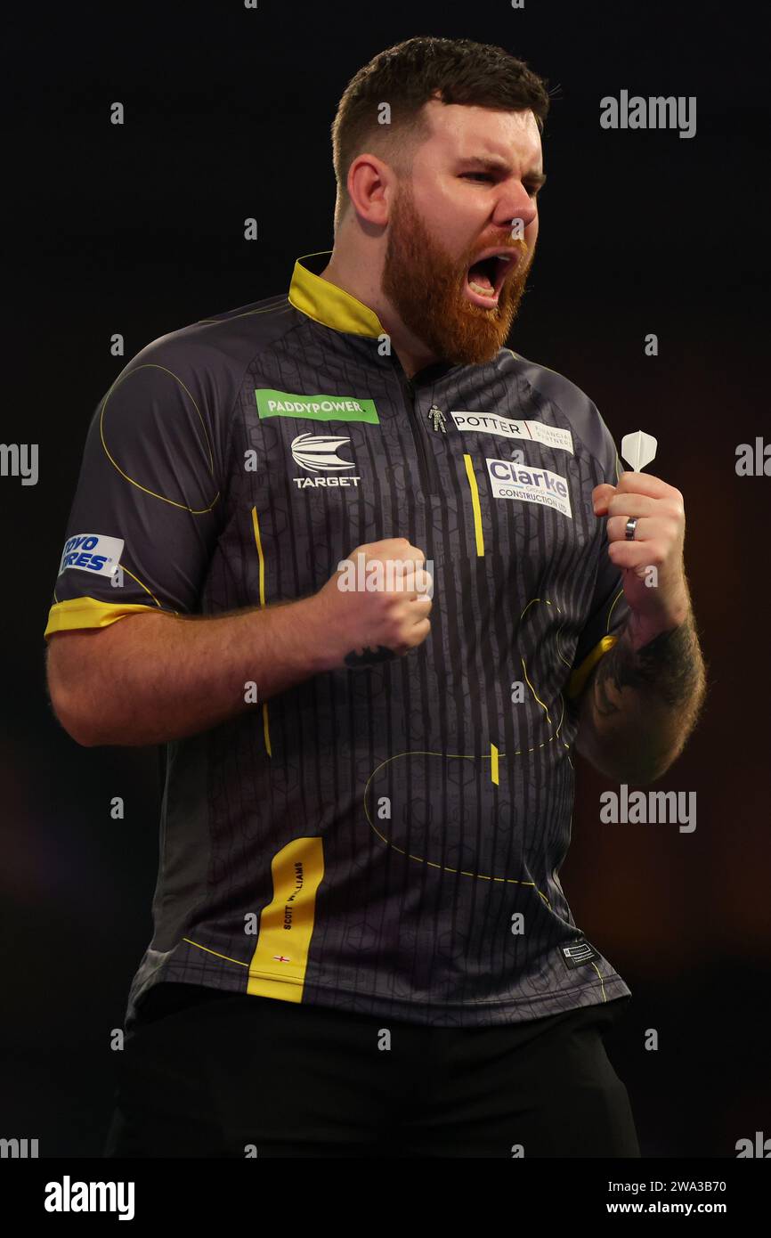 Alexandra Palace, London, UK. 1st Jan, 2024. 2023/24 PDC Paddy Power ...