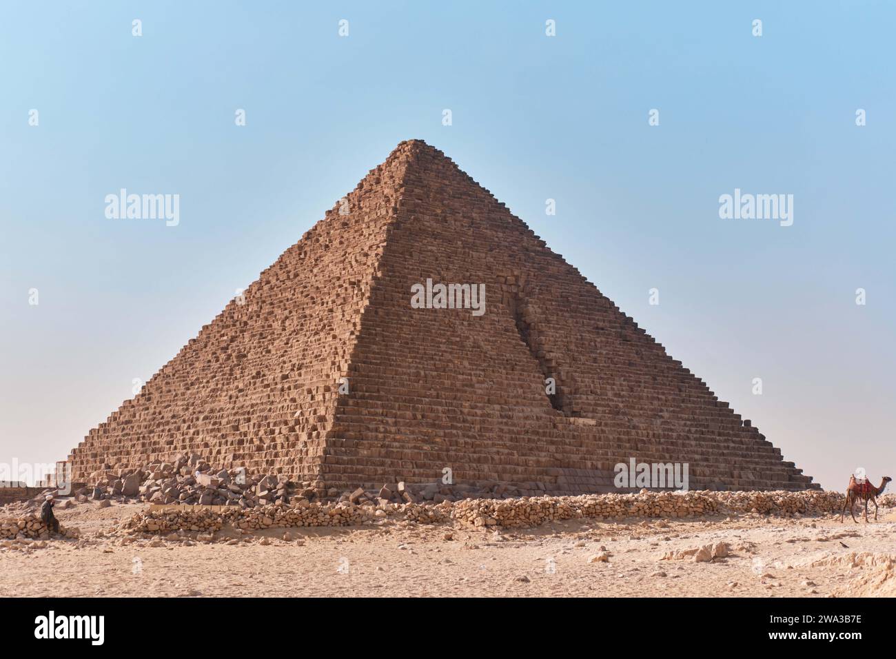 Giza, Egypt - December 24 2023: The Pyramid of Menkaure, the smallest ...