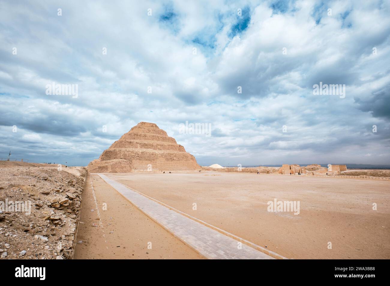 Saqqara, Egypt - January 2, 2024: The Pyramid of Djoser (or Djeser and ...