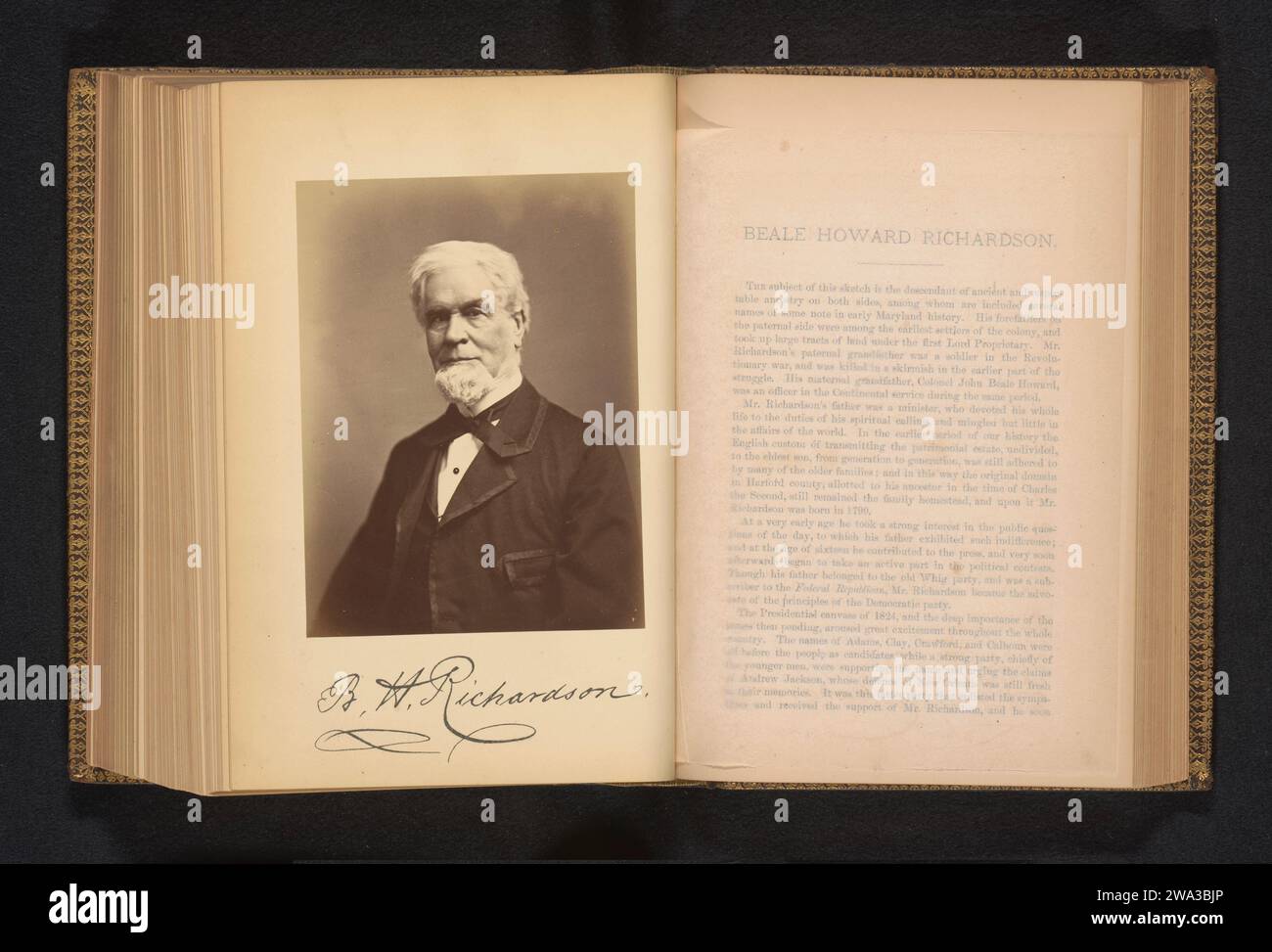 Portret van Beale Howard Richardson, Bendann Bros., c. 1866 - in or ...