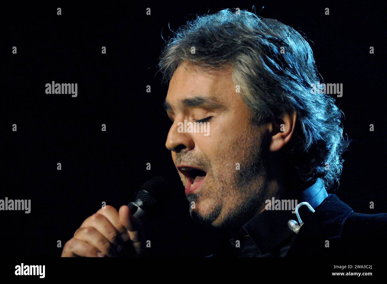 Milan Italy 2007-03-25:Andrea Bocelli,Italian singer, during the live ...