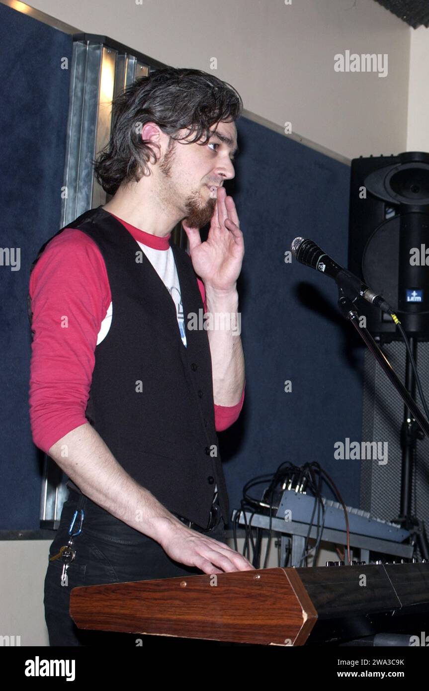 Milan Italy 2003-04-07: Morgan, Marco Castoldi, Italian singer, during ...