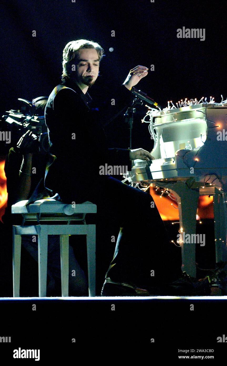 Milan Italy 2003-12-15: Morgan, Marco Castoldi, Italian singer, during ...