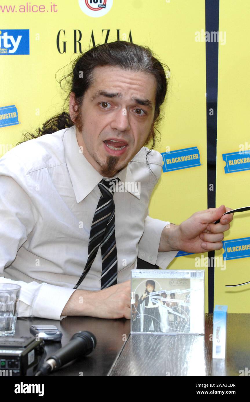 Milan Italy 2007-06-25: Morgan, Marco Castoldi, Italian singer, during ...