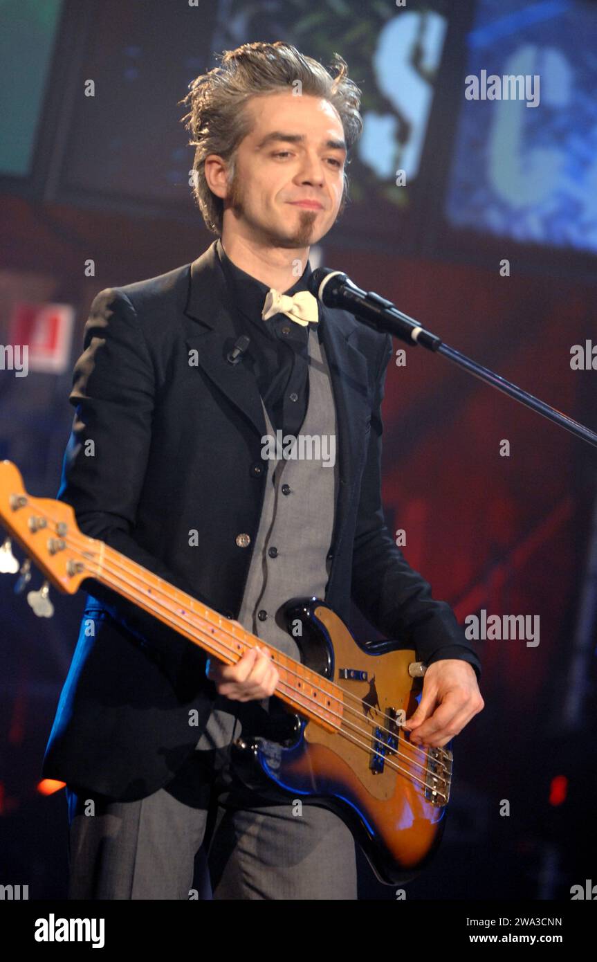 Milan Italy 2008-02-16: Morgan, Marco Castoldi, Italian singer, during ...