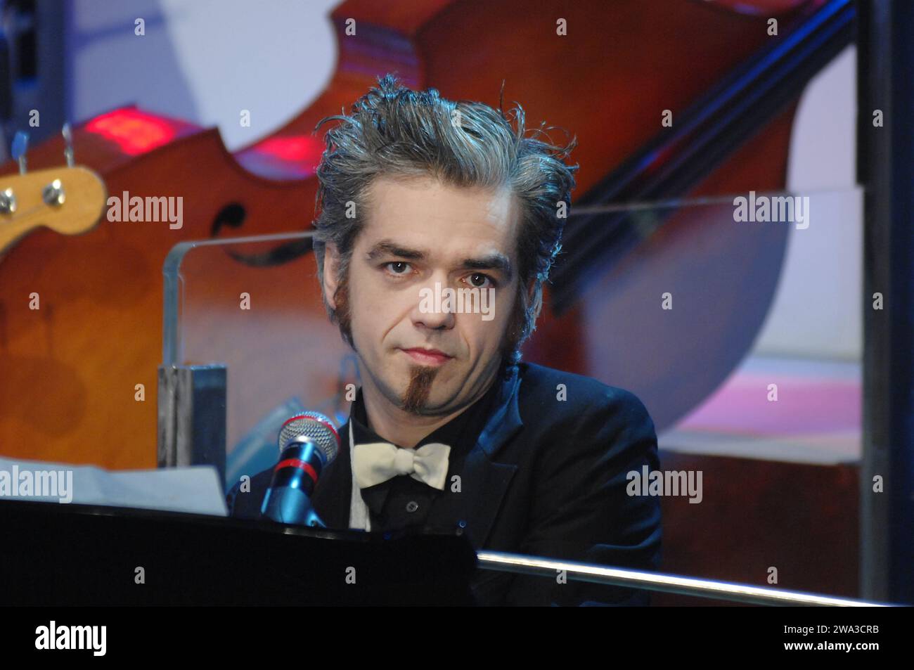 Milan Italy 2008-02-16: Morgan, Marco Castoldi, Italian singer, during ...