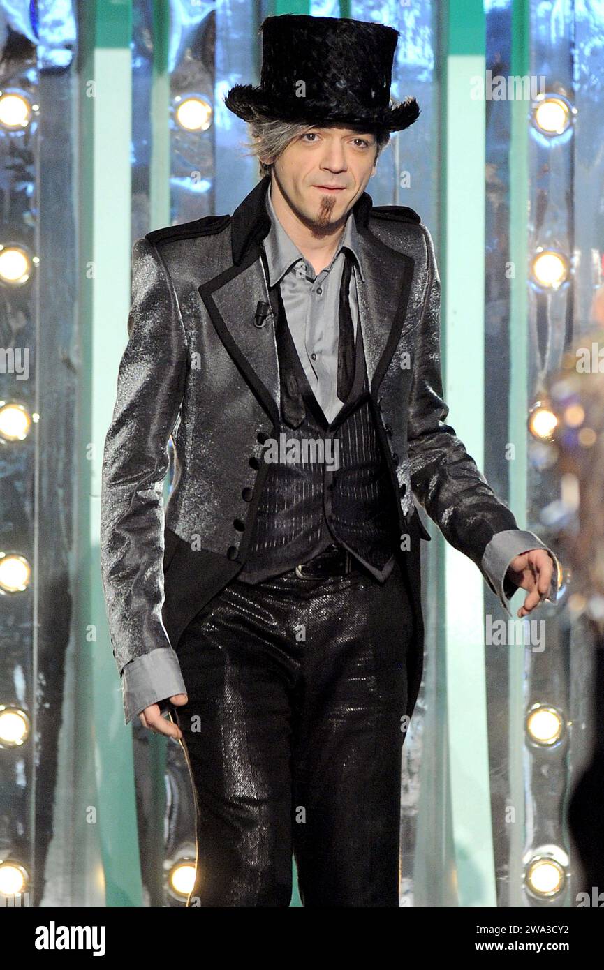 Milan Italy 2009-04-03: Morgan, Marco Castoldi, Italian singer, during ...