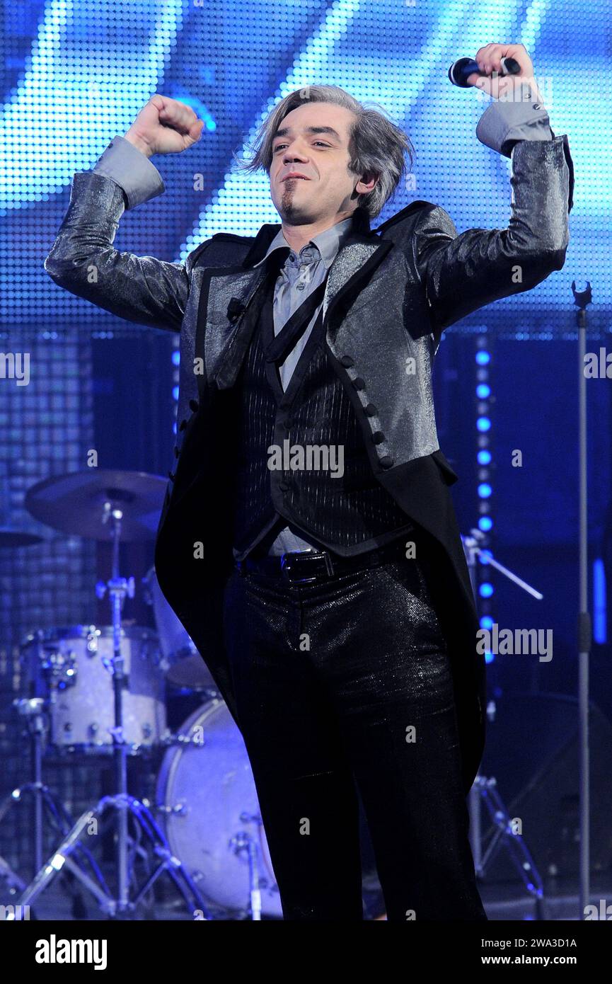 Milan Italy 2009-04-03: Morgan, Marco Castoldi, Italian singer, during ...