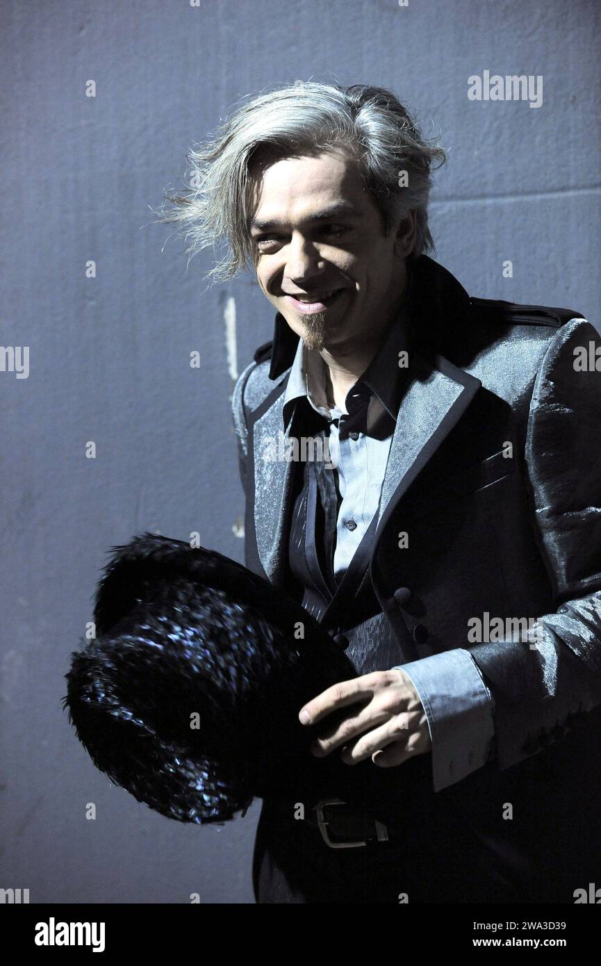 Milan Italy 2009-04-03: Morgan, Marco Castoldi, Italian singer, photo ...