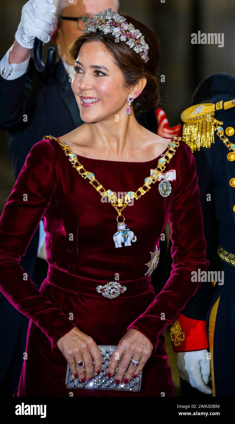 Copenhagen, Denmark. 01st Jan, 2024. Crown Princess Mary of Denmark ...